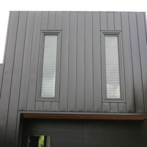 Striking Residence features Colorbond Interlocking Panels - True Blue ...