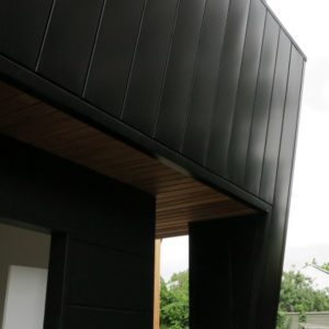 Striking Residence features Colorbond Interlocking Panels - True Blue ...